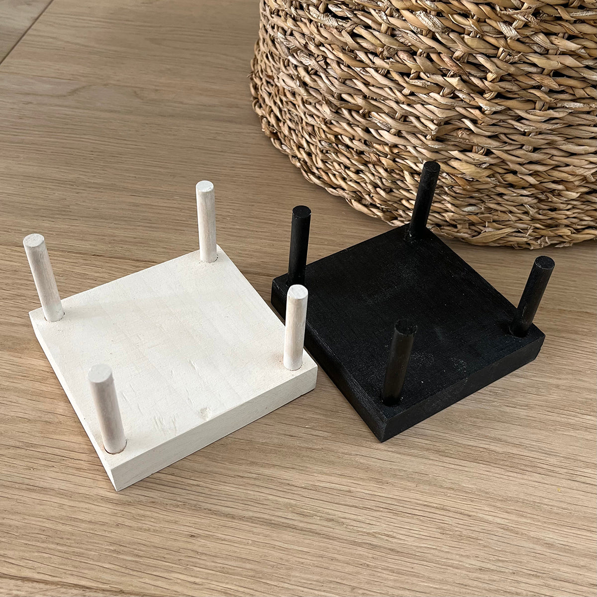 WOOD COASTER STAND - 6 pc – Creative Custom Coaster